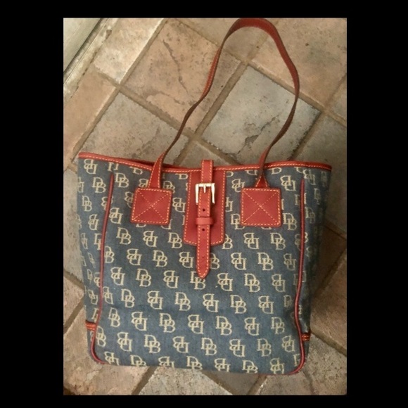 Dooney & Bourke | Bags | Damaged Dooney Bourke Iconic Red Tote Bag ...